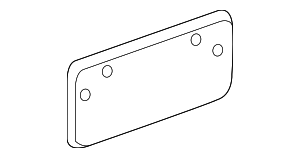 2015-2018 Audi License Bracket 8U0-827-113-B-9B9 | OEM Parts Online