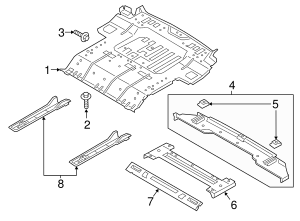 Genuine OEM Ford Part - Truck Cab Back Panel Rivet W707638-S900C ...