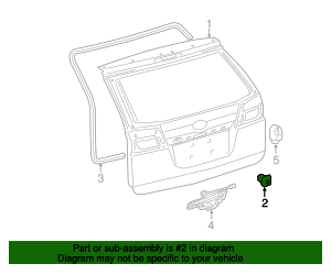 90541-A0001 - Lift-Gate Bump Stop - 2008-2023 Toyota | OEM Genuine ...