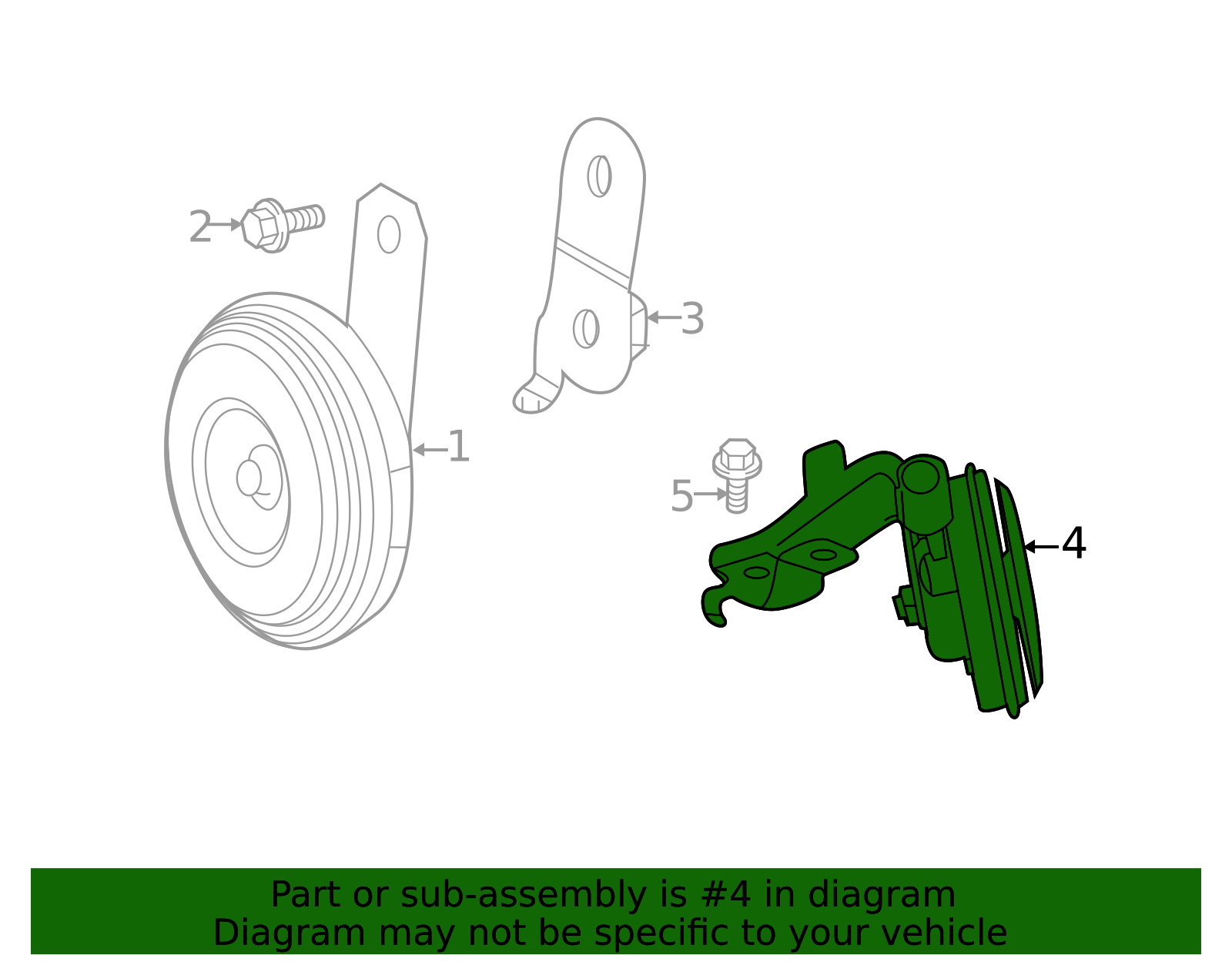 2019-2025 Toyota High Note Horn 86560-02120 | Toyota San Diego Parts