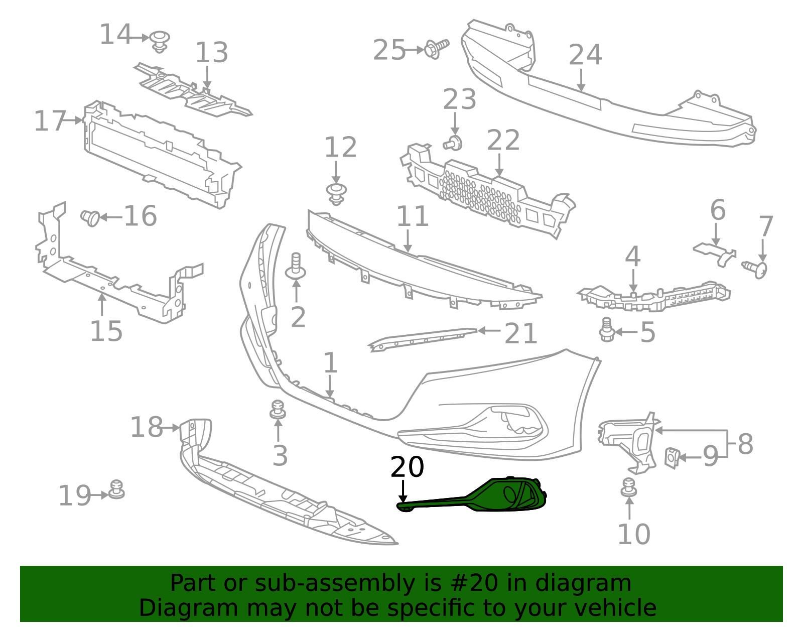 71102-TVA-F00 - Fog Light Trim 2021-2022 Honda Accord | AutoNation Parts