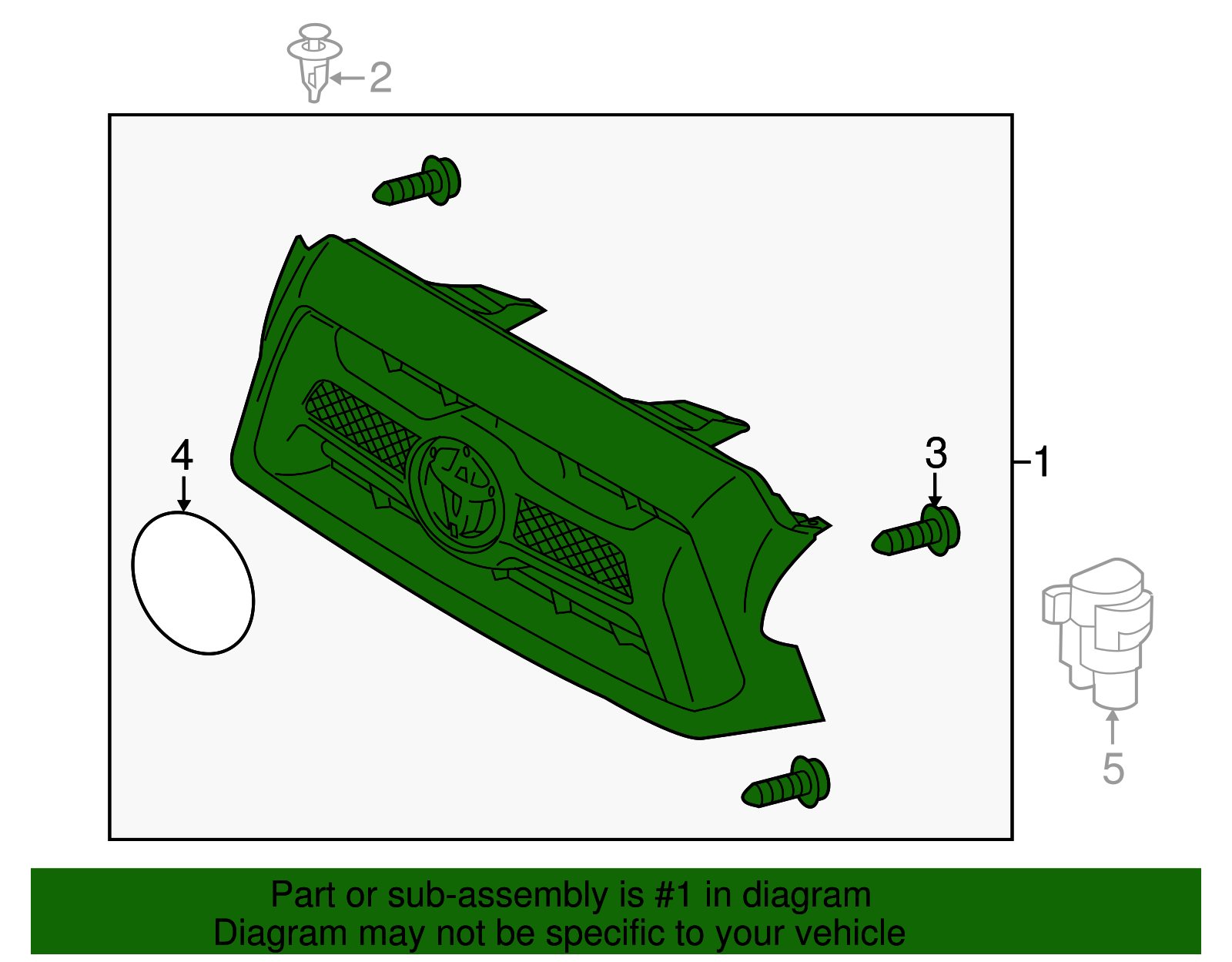 2012-2015 Toyota Tacoma Grille 53100-04481-B1 | TRDToyotaparts
