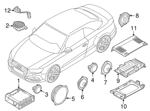 8V1-035-654-D - Radio Chassis 2018-2020 Audi | Audi OEM Parts