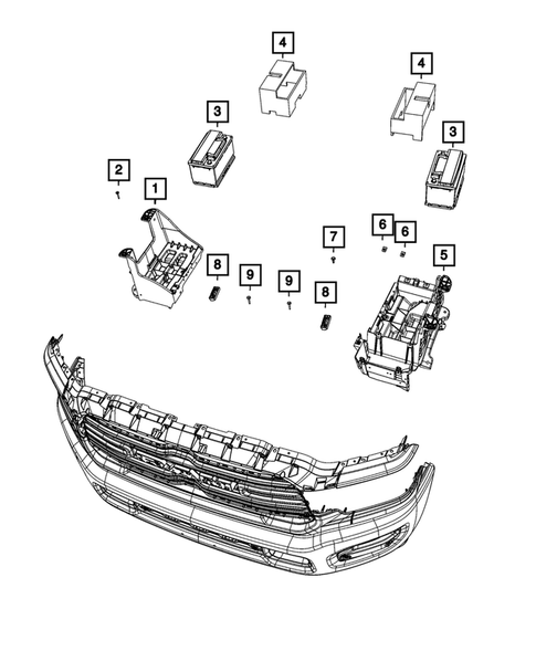 Battery, Battery Tray and Cables for 2021 Ram 2500 | Mopar eStore