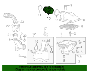 2015-2020 Acura TLX Air Flow Tube 17228-5J2-A00 | OEM Parts Online