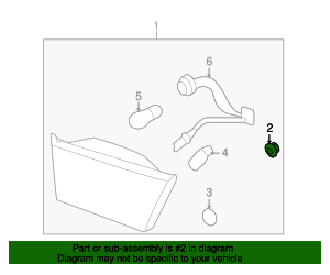1993-2019 Hyundai Tail Lamp Assembly Nut 92455-23000 | OEM Parts Online