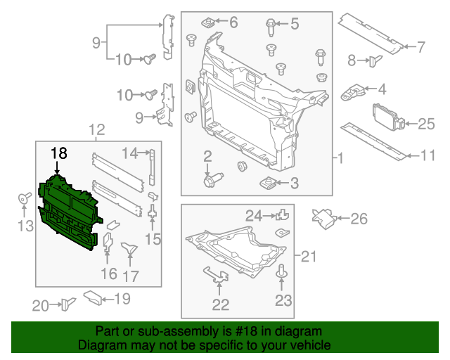 Genuine OEM Ford Part - Lower Bracket JB5Z-8B455-A | Genuine OEM Ford ...