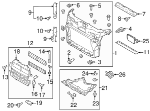 2016-2019 Ford Explorer Lower Bracket Support Bracket FB5Z-8B455-B ...