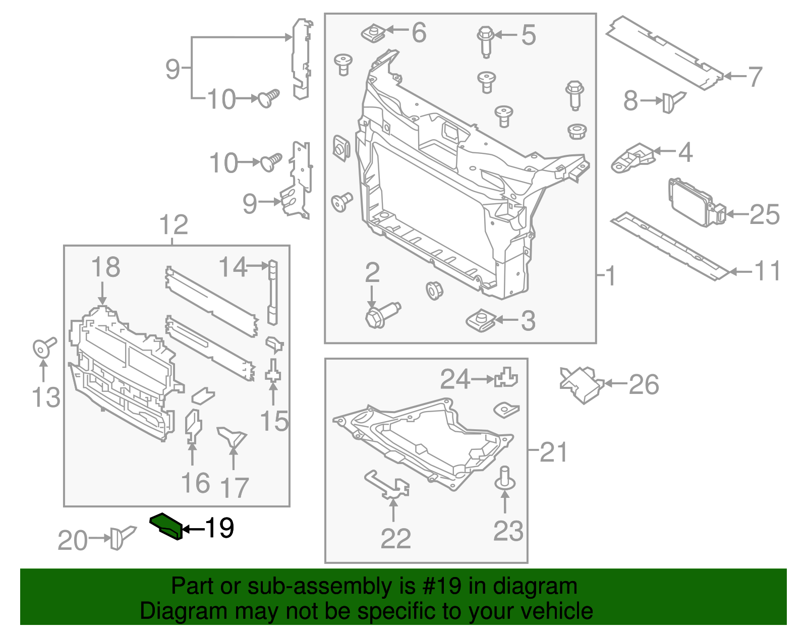 Genuine OEM Ford Part - Lower Bracket Support Bracket FB5Z-8B455-B ...