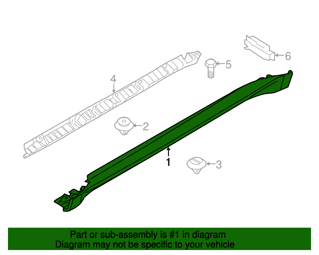 51777319854 - 2015-2019 BMW X6 Rocker Molding (51-77-7-319-854) | BMW ...