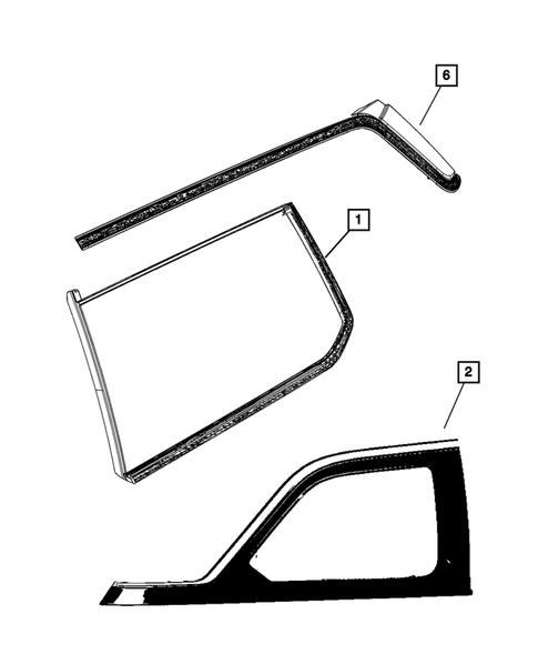 Glass and Interior Rearview Mirror for 2023 Jeep Grand Cherokee L ...