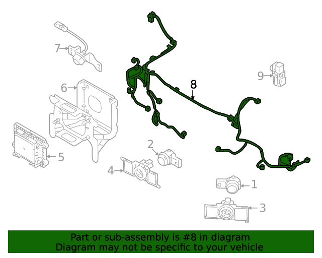 2022-2024 Mitsubishi Wire Harness 8518C111 | Mitsubishi Parts Warehouse ...