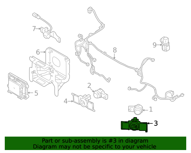 2022-2024 Mitsubishi Park Sensor Retainer 8651A422YA | Mitsubishi Parts ...