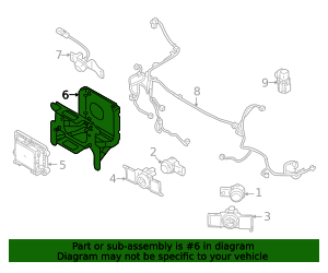 2022-2024 Mitsubishi Mount Bracket 8639A329 | Mitsubishi Parts Warehouse