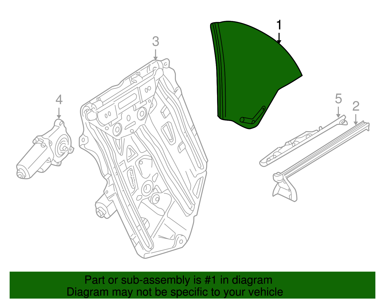 2000-2006 BMW Quarter Glass 51-36-8-209-423 | BMWPartsDirect.com