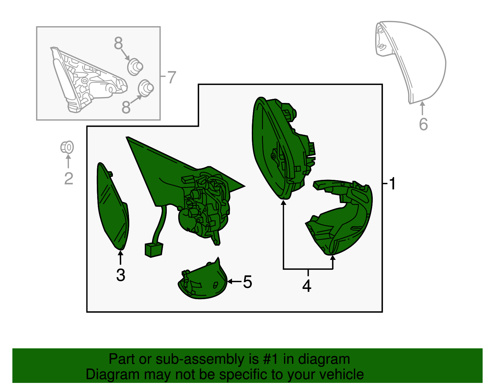 2018-2022 Honda Accord Mirror Assembly 76208-TVA-A02 | OEM Parts Online