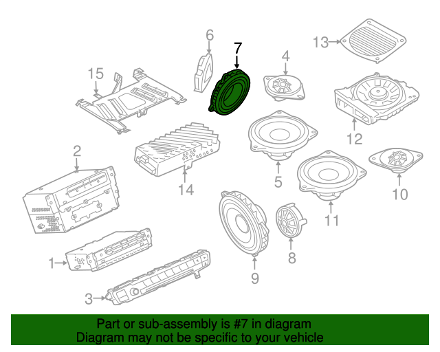 Genuine BMW 65-13-9-288-769 | Speaker | FREE Shipping on Most Orders ...