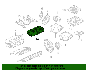 65126841964 - 2014-2018 BMW Amplifier (65-12-6-841-964) | BMW of South ...