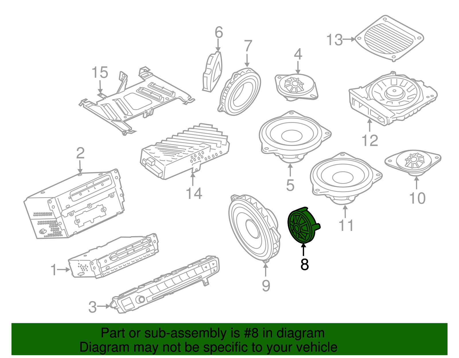 65-13-9-184-794 - Quarter Panel Speaker - 2011-2021 BMW | BMWPartsHub