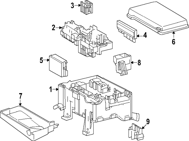 82663-04060 - Fuse And Relay Center Cover - 2024 Toyota Tacoma | OEM ...