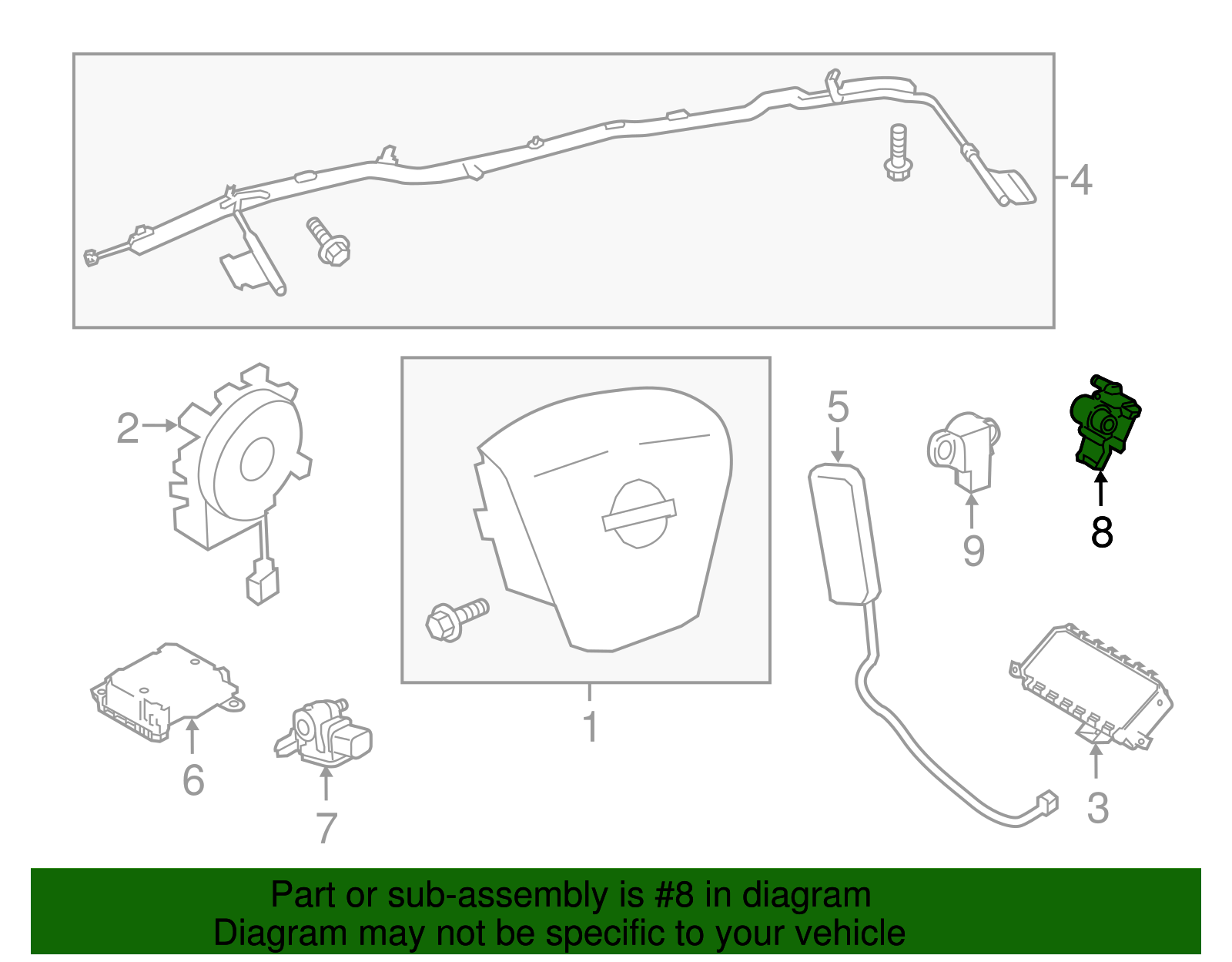 2009-2015 Nissan Side Impact Sens K8830-1EA0A | Temecula Nissan Parts