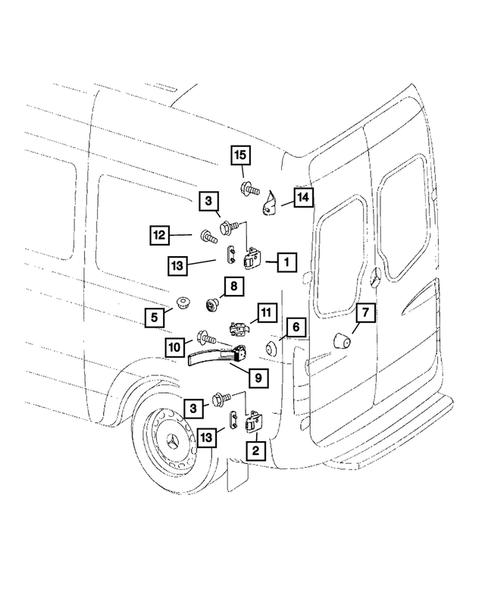 Rear Door for 2008 Dodge Sprinter 2500 | DodgeParts.com