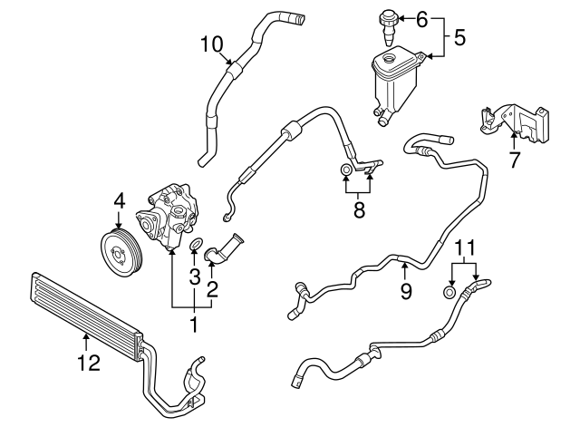 2008-2010 Porsche Cayenne Power Steering Pump 955-314-050-05 | Porsche ...