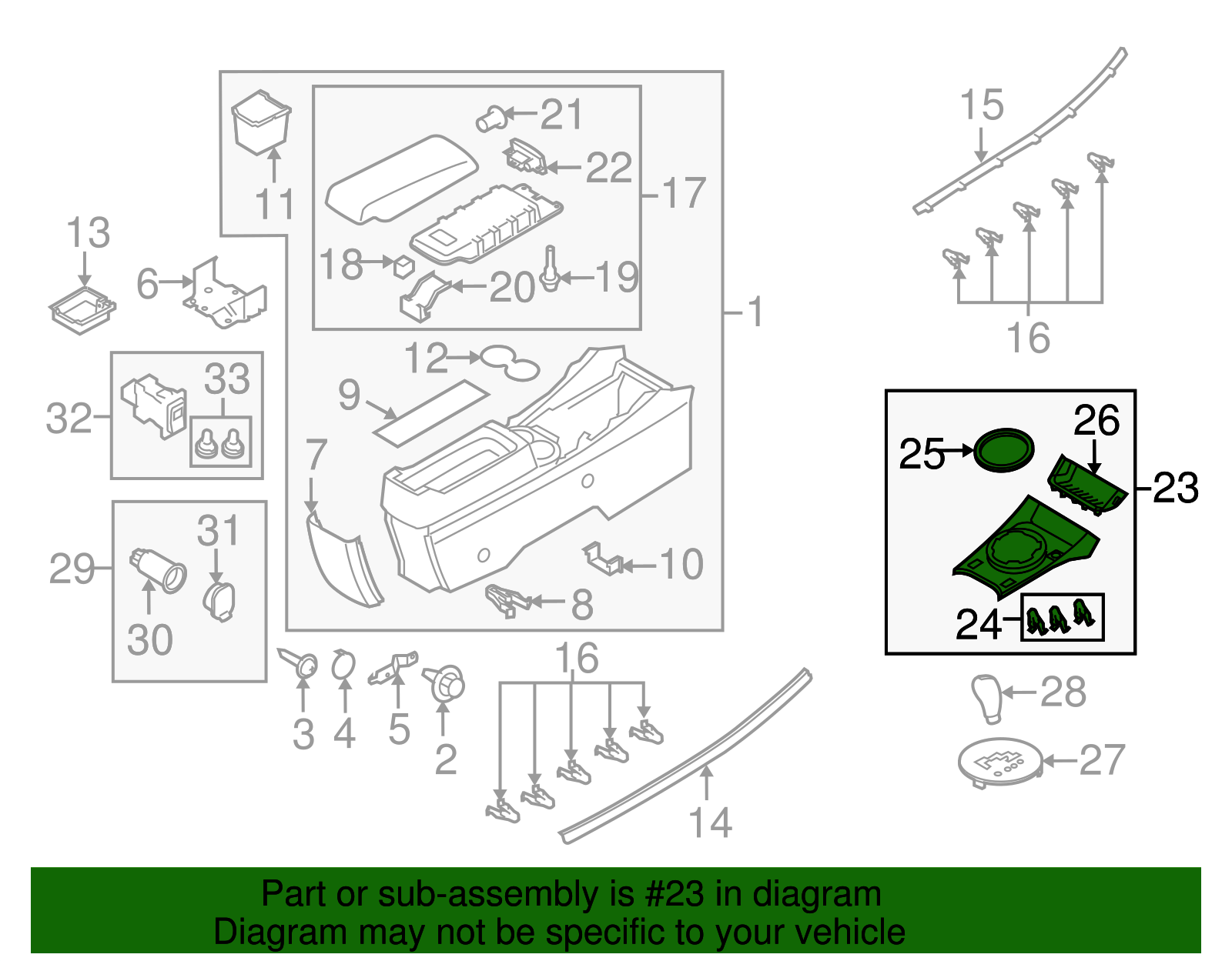 EG22-64-340F - Shift Panel - 2007-2008 Mazda CX-7 | Mazda OEM Parts Outlet