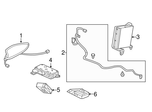 39150-TZ3-A31ZK - Antenna Assembly, Roof *NH893P* (Fathomless Black ...