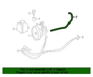 251-466-01-81 - Power Steering Return Hose 2006-2012 Mercedes-Benz R ...