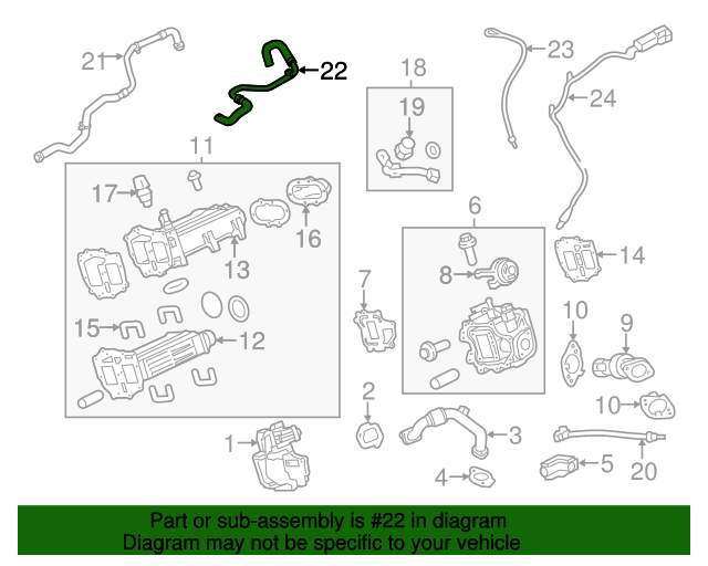 2011-2016 Ford Outlet Hose BC3Z-9F476-B | OEM Parts Online