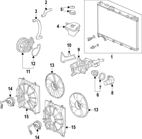 Cooling System for 2021 Honda CR-V | Honda Parts Online