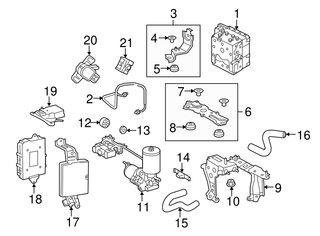 4707048060 - 2011-2019 Toyota Brake Pump Assembly Highlander Hybrid ...