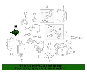 89180-48080 - Yaw Rate Sensor - 2008-2019 Toyota Highlander | OEM ...