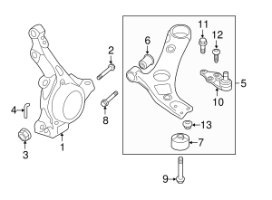 2011-2016 Kia OEM NEW 2011-2016 Kia Arm Complete-Front Lower Left Lower ...