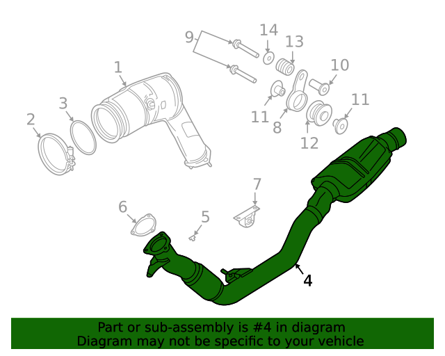 4M0-253-300-AR - Exhaust Muffler 2020-2024 Audi | AutoNation Parts