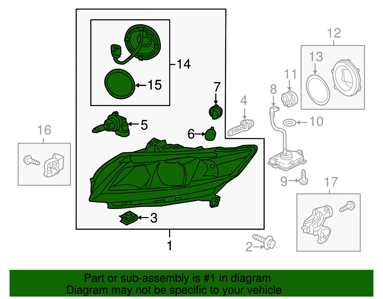 33101-SZT-A13 - Composite Assembly 2011-2012 Honda CR-Z | Group 1 Auto ...