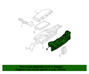 Genuine BMW 64-31-6-949-806 | Center Duct | FREE Shipping on Most ...