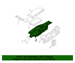 2004-2010 BMW Air inlet right 64-31-6-945-204 | AutoNationParts.com