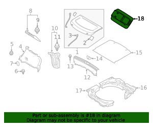 2019 Mazda 3 Cargo Lamp BCKD-51-440 | TascaParts.com