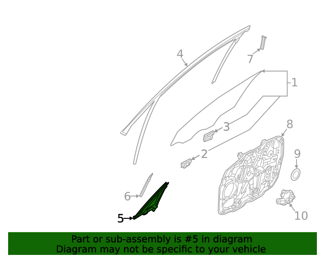 2022-2023 Genesis GV70 Vent Glass 82580-AR010 | QuirkParts