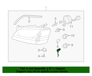 1998-2014 Subaru Bulb 84920FC050 | TascaParts.com