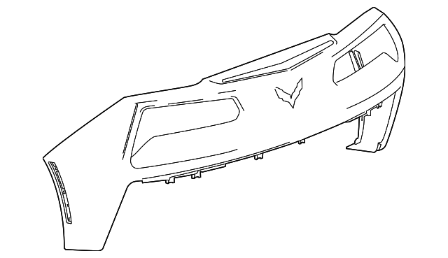 2015-2019 Chevrolet Corvette Rear Upper Bumper Cover 84411650 GM ...