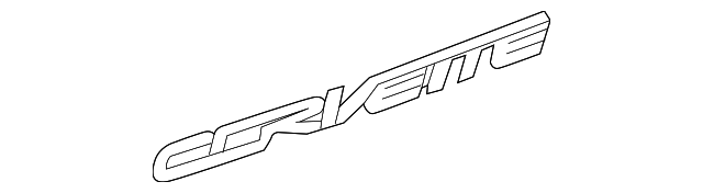 22996232 Rear Deck Lid Corvette Name Plate in Carbon Flash with ...