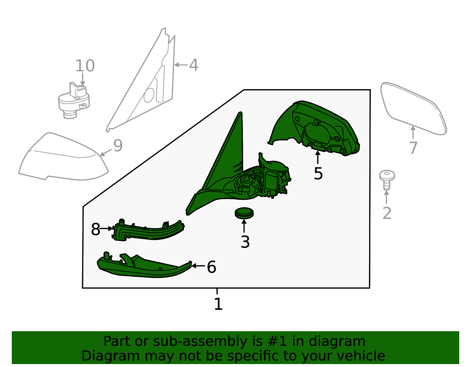 51167285136 - 2014-2016 BMW Mirror Assembly (51-16-7-285-136) | BMW of ...