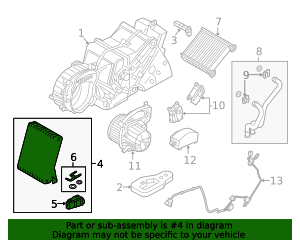 2018-2025 Volkswagen Atlas Evaporator Core 3QF-820-102 | VW Direct Auto ...