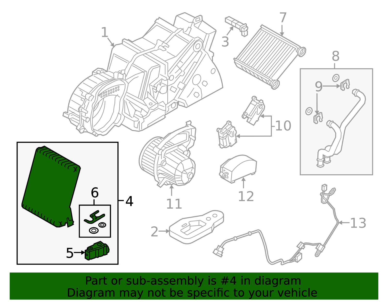 2018-2025 Volkswagen Atlas Evaporator Core 3QF-820-102 | VW Direct Auto ...