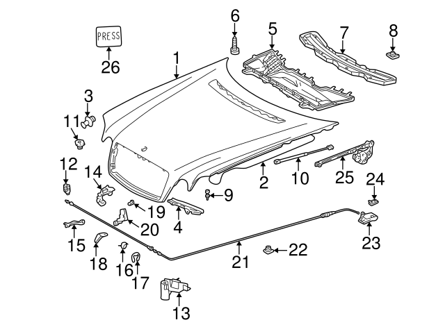 210-889-02-98 - Front Seal 1996-1999 Mercedes-Benz | Mercedes-Benz USA ...