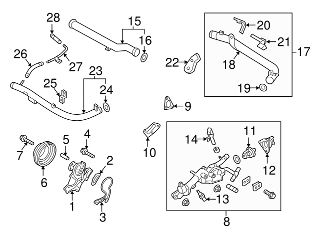 Genuine Thermostat for 2013-2019 Hyundai | Part# 25500-3C150 | Hyundai ...