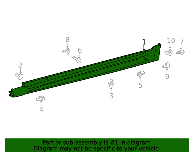 75852-12903 - Rocker Panel Guard 2019-2024 Toyota Corolla | Longo ...